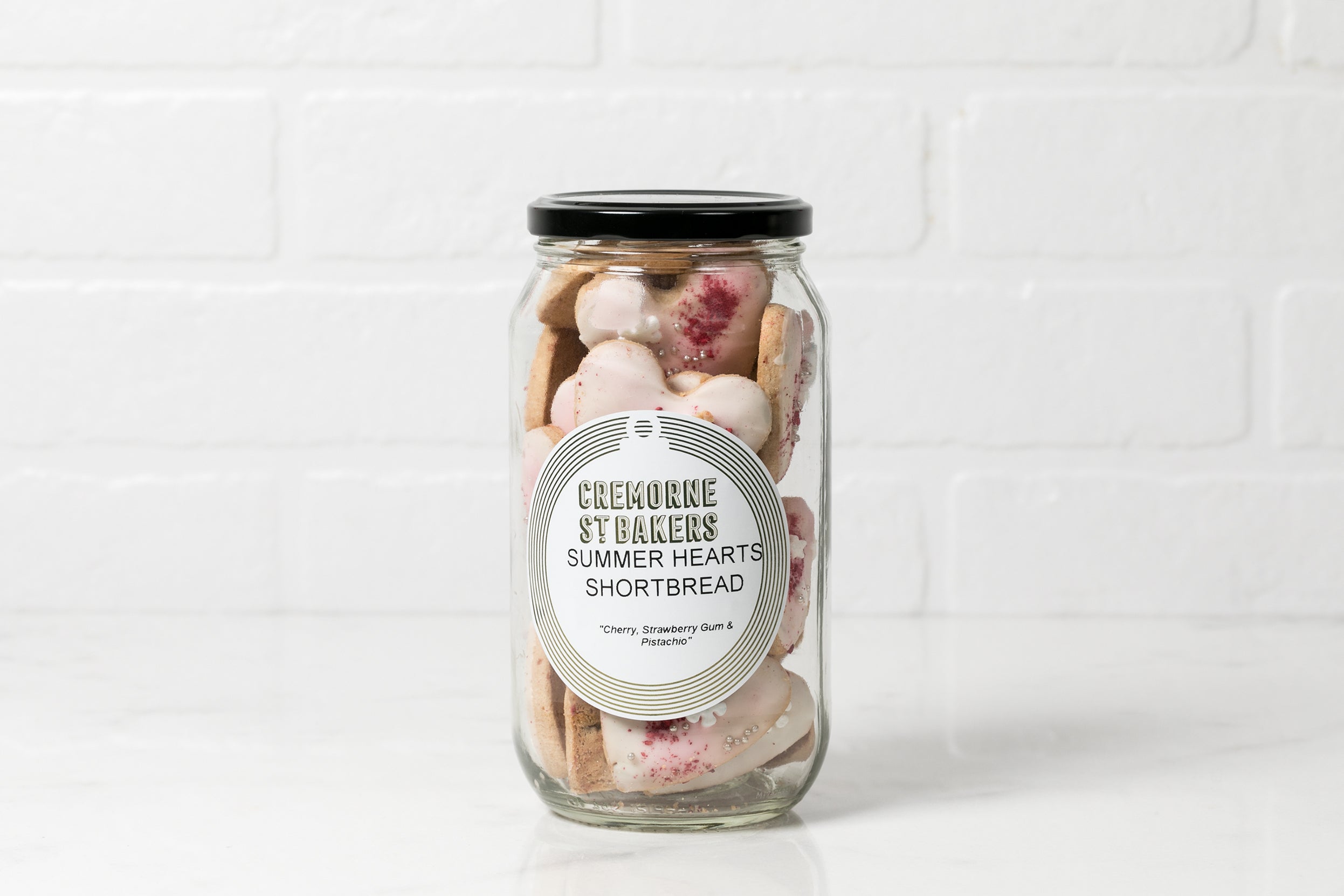 Summer Hearts Shortbread Jar – Cremorne Street Bakers